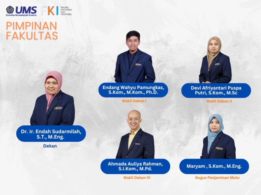 Pimpinan Fakultas – Fakultas Komunikasi dan Informatika